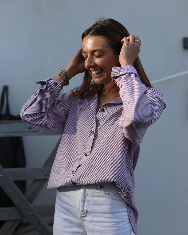 The Penny Shirt | Red Pin Stripe – Jam Industries